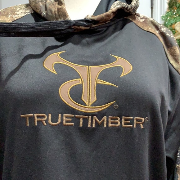 Truetimber | Sweaters | Truetimber Mens Peformance Logo Camo Hoodie ...